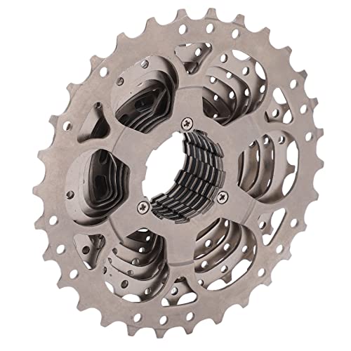 CUTULAMO 10 Speed Cassette, Hollow 11?30T Road Bike Cassette Multi Layer Electroplating Steel Steady Rotation for Folding