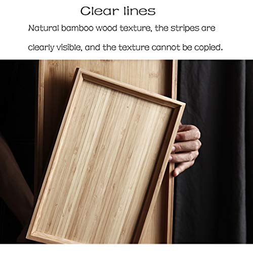 Serving Tray Household Tea Tray Rectangular Tray Household Breakfast Restaurant Tea Tray Fruit Tray Dessert Tray (Size : Small)