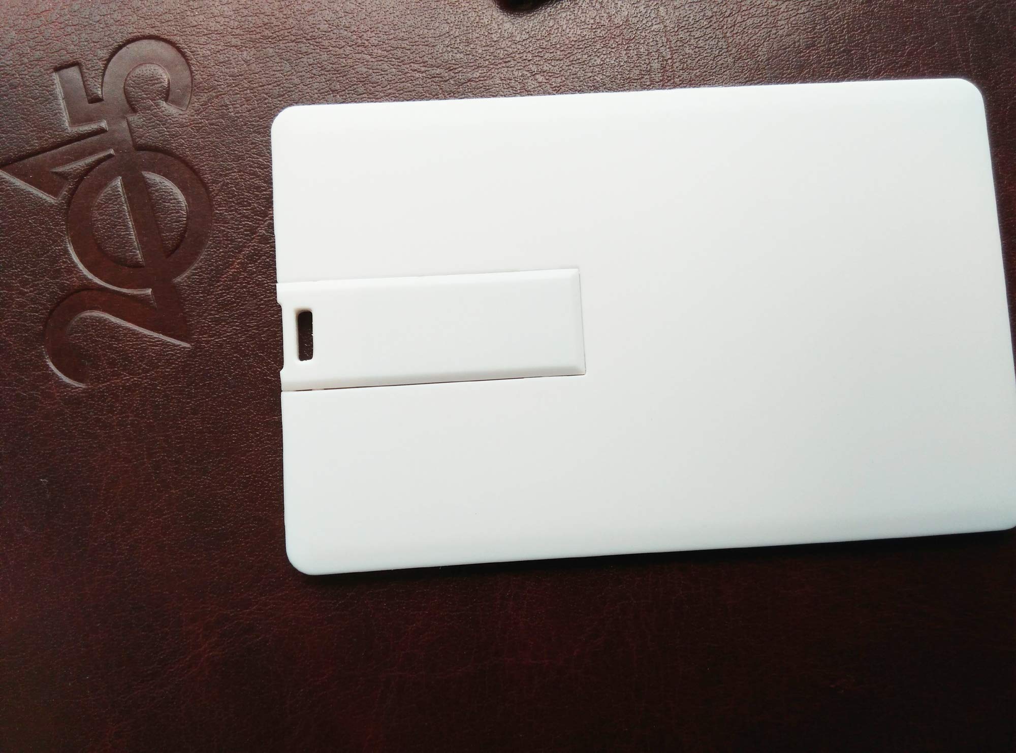 Credit Card USB Flash Drive Blank DIY Memory Stick Wholesale Bulk Pack 5 (64GB, White)