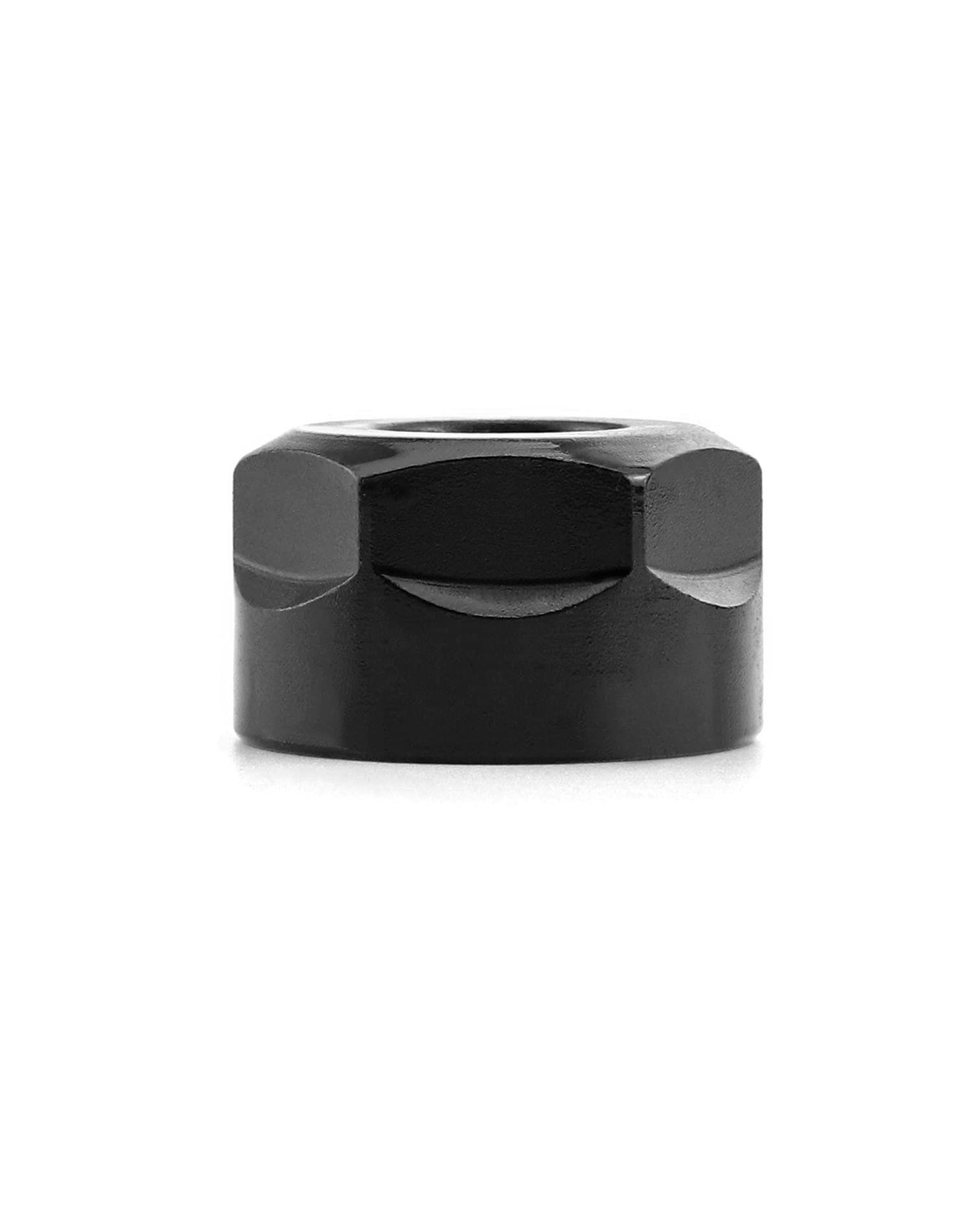 QWORK ER20 A Collet Clamping Nuts for CNC Milling Chuck Holder Lathe, 4 Pack (Black)