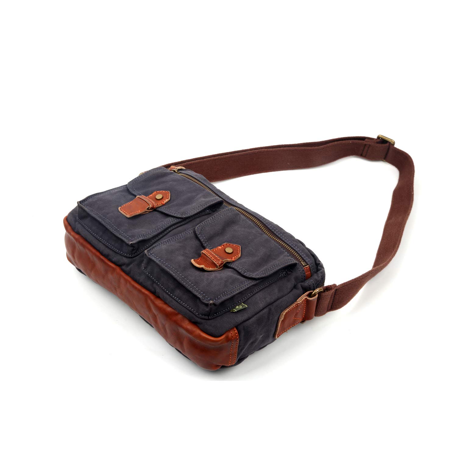 TSD Brand Trail Breeze Canvas Mail Bag (Dark Grey)