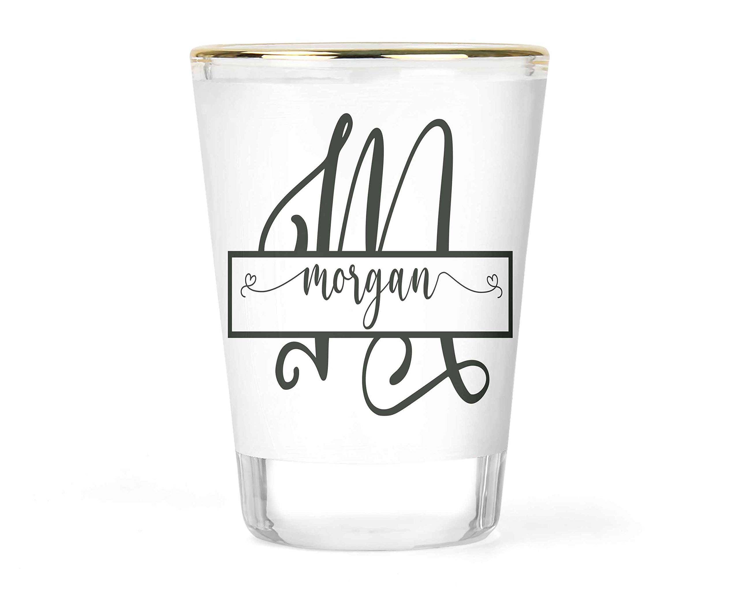Custom Shot Glass - Monogram Glass - Customizable Shot - Monogram Shot Glass - Initial Shot - Gift for Her - Personalized Shot