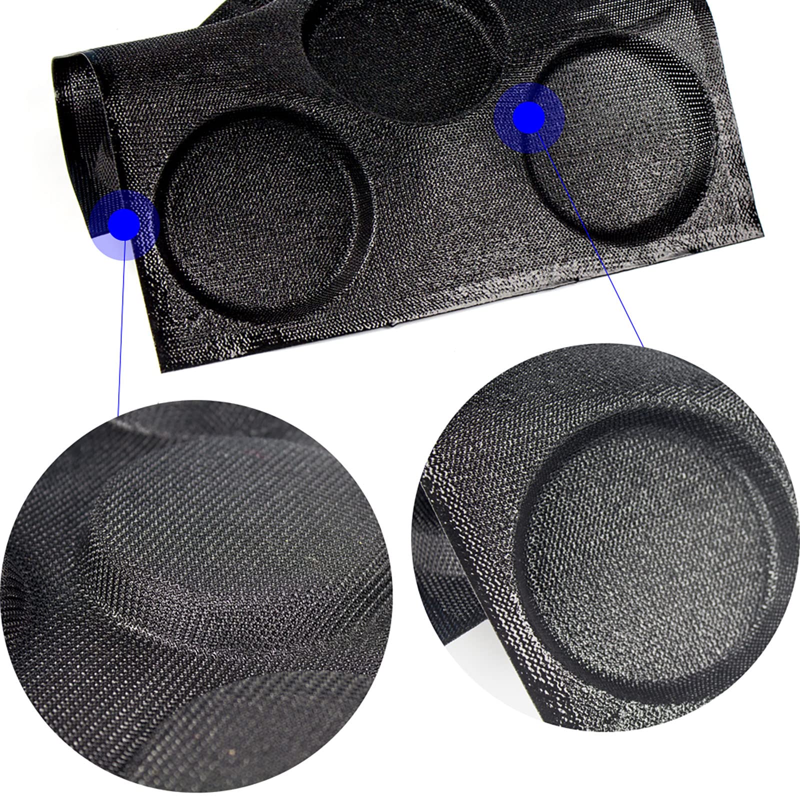 FETESUR Silicone Hamburger Bun Pan, Silicone Perforated Hamburger Bun Mold, Chocolate Chip Coookies Mold, Non-Stick Baking Pan for Making Buns, Mesh Baking Sheets