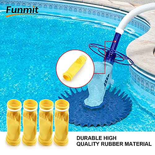 Funmit W69698 Pool Cleaner Diaphragm with W81600 Rataining Ring Long-Life Replacement for Zodiac Baracuda G3 G4 (4 Pack)