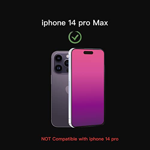 Jephuwneh 2 Pack Gradient Tempered Glass for iPhone 14 Pro Max Privacy Screen Protector for iPhone14 ProMax 6.7inch Anti Spy Anti Blue Light Eye Protection HD Ultra Clear Anti-Scratch Bubble Free