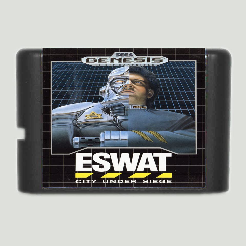 Eswat 16 Bit MD Game Card For Sega Mega Drive For Genesis (Black)