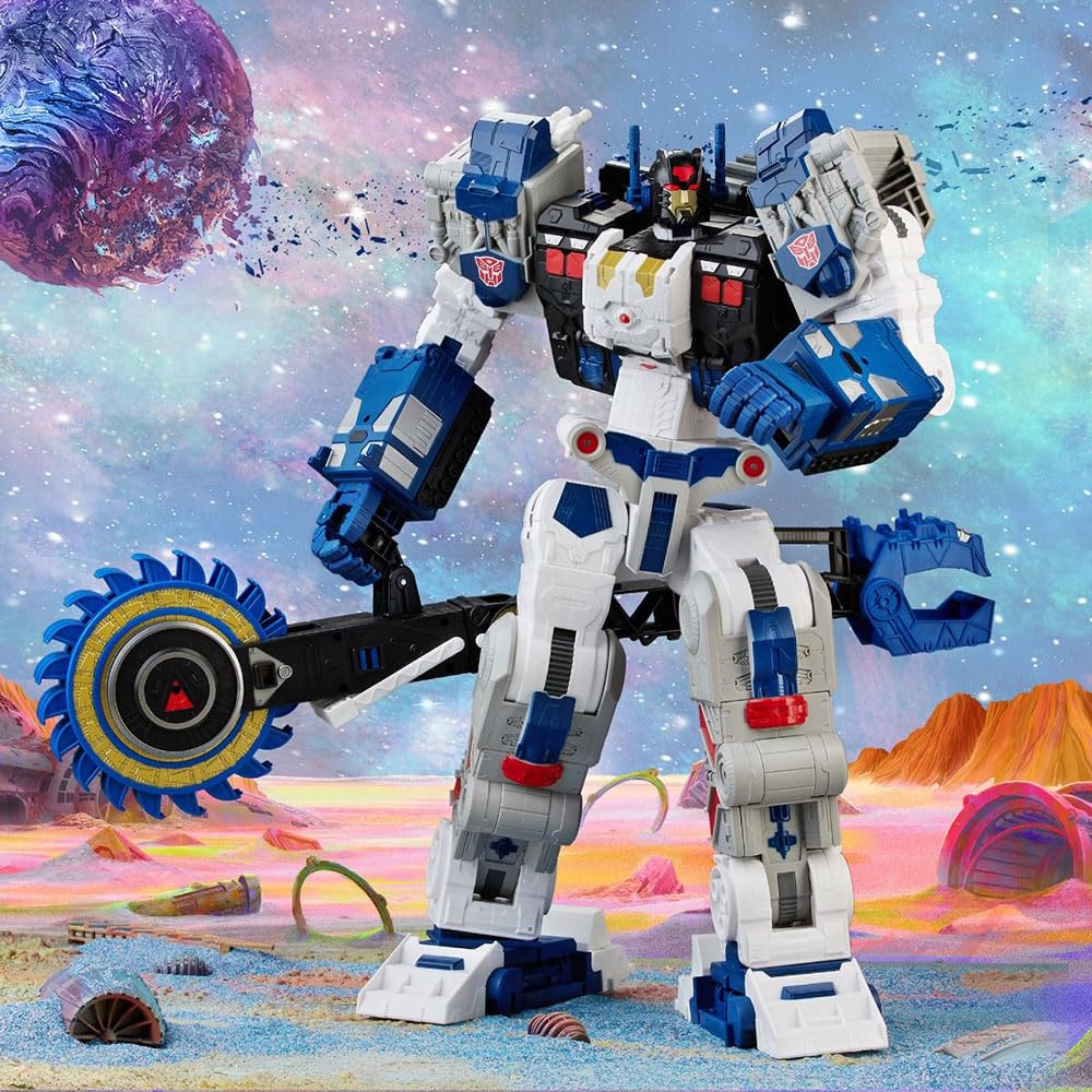 Transformers Toys Generations Legacy Series Titan Cybertron Universe Metroplex Action Figure - Ages 15 and Up, 22-inch