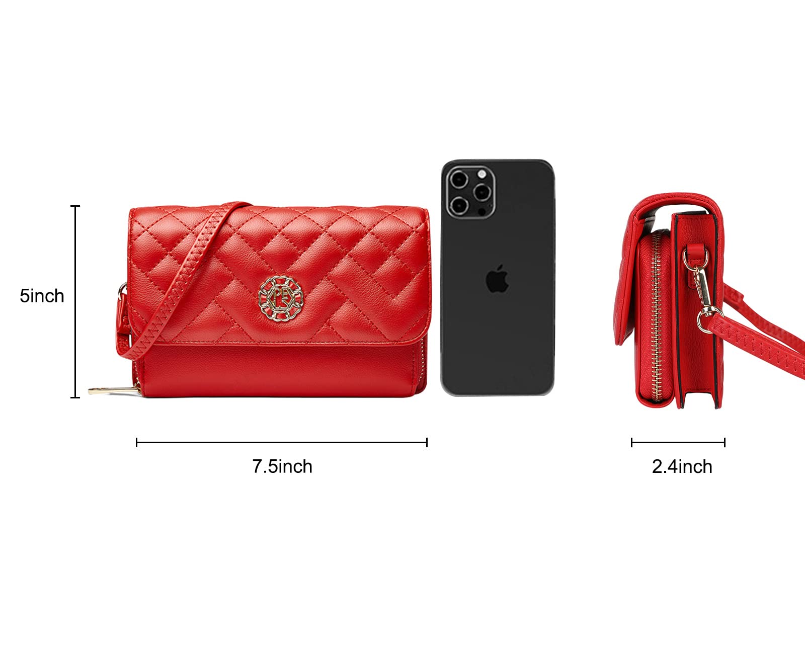 Tom Clovers Small Crossbody Shoulder Bag for Women Shoulder Purse Cellphone Bags Card Holder Wallet Purse Handbags