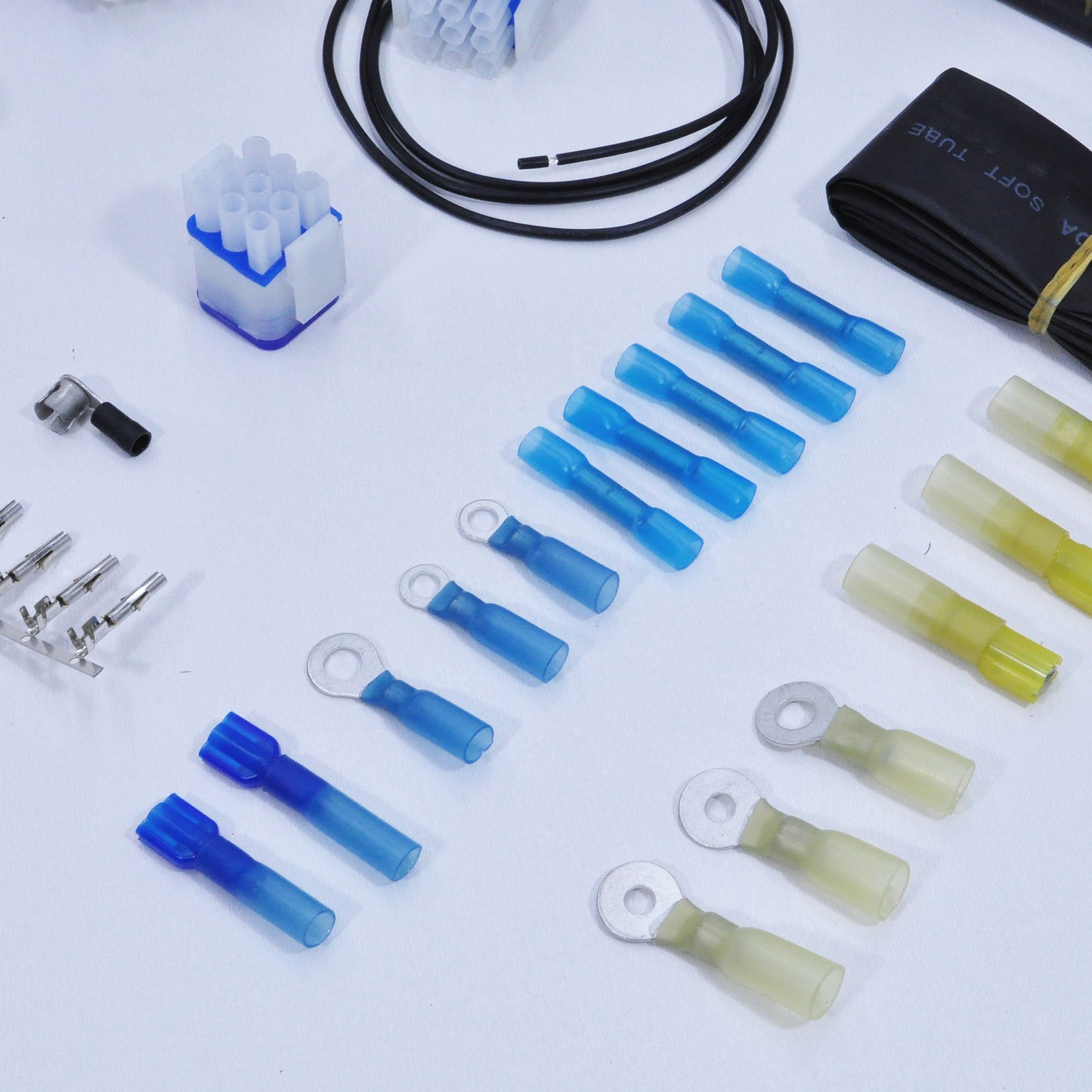 Complete Motorcycle Wiring Harness Kit Electrical System - Waterproof with Diagnostic LED's - Motorcycle Harley Chopper Bobber Wire