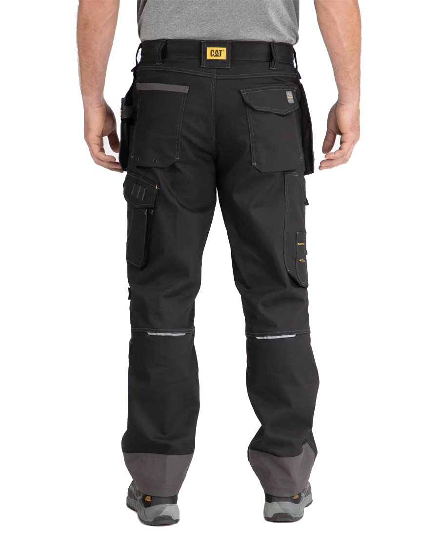Caterpillar Men's H2O Defender Pant (Regular and Big & Tall Sizes), Black/Graphite, 28W x 30L