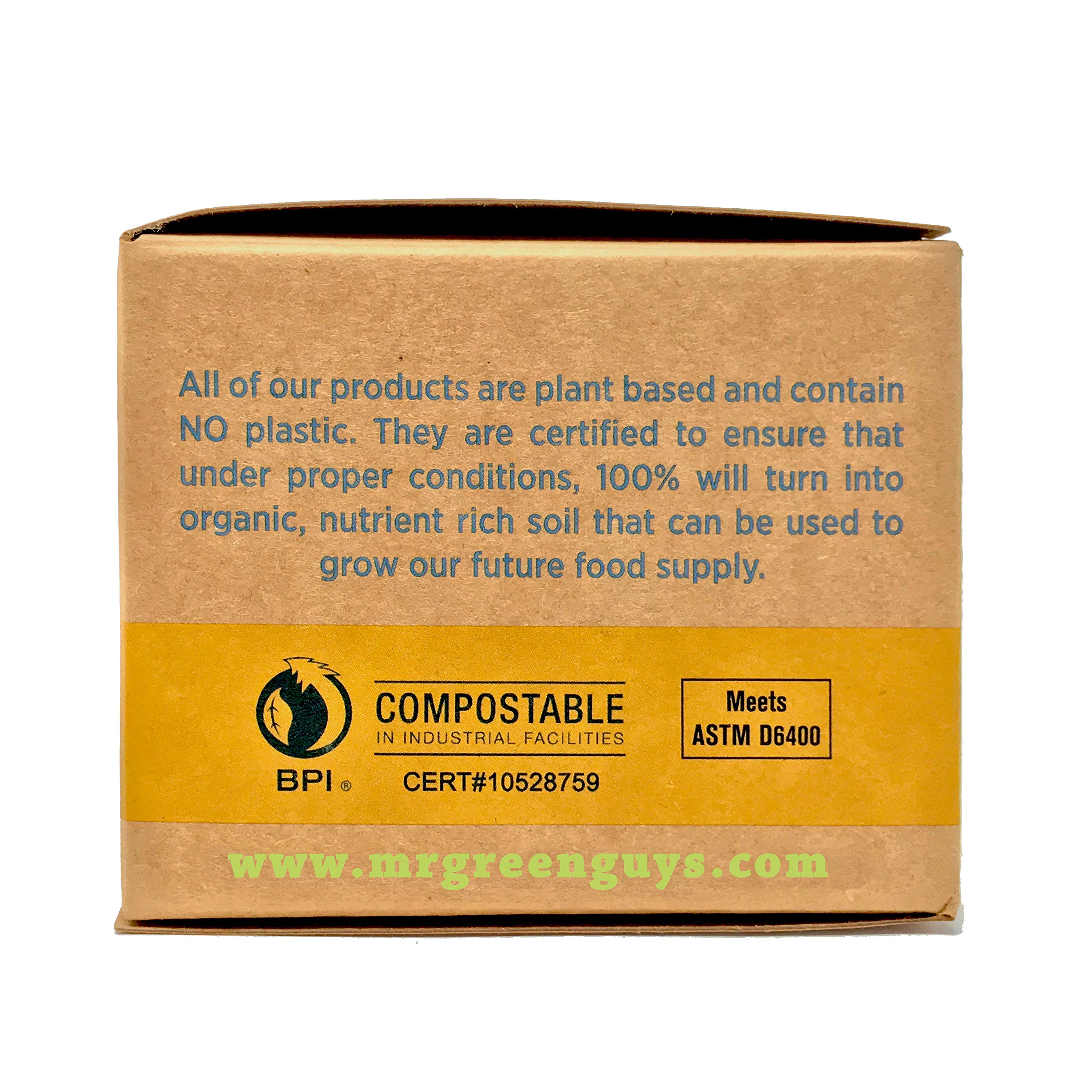 Compostable Heavyweight Disposable Forks - 100 Count CPLA Forks - Eco Friendly Compostable Forks Made from Cornstarch
