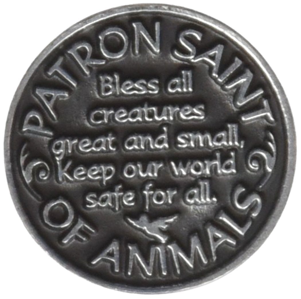Cathedral Art (Abbey & CA Gift Saint Francis Pocket Token, 1-Inch, Silver