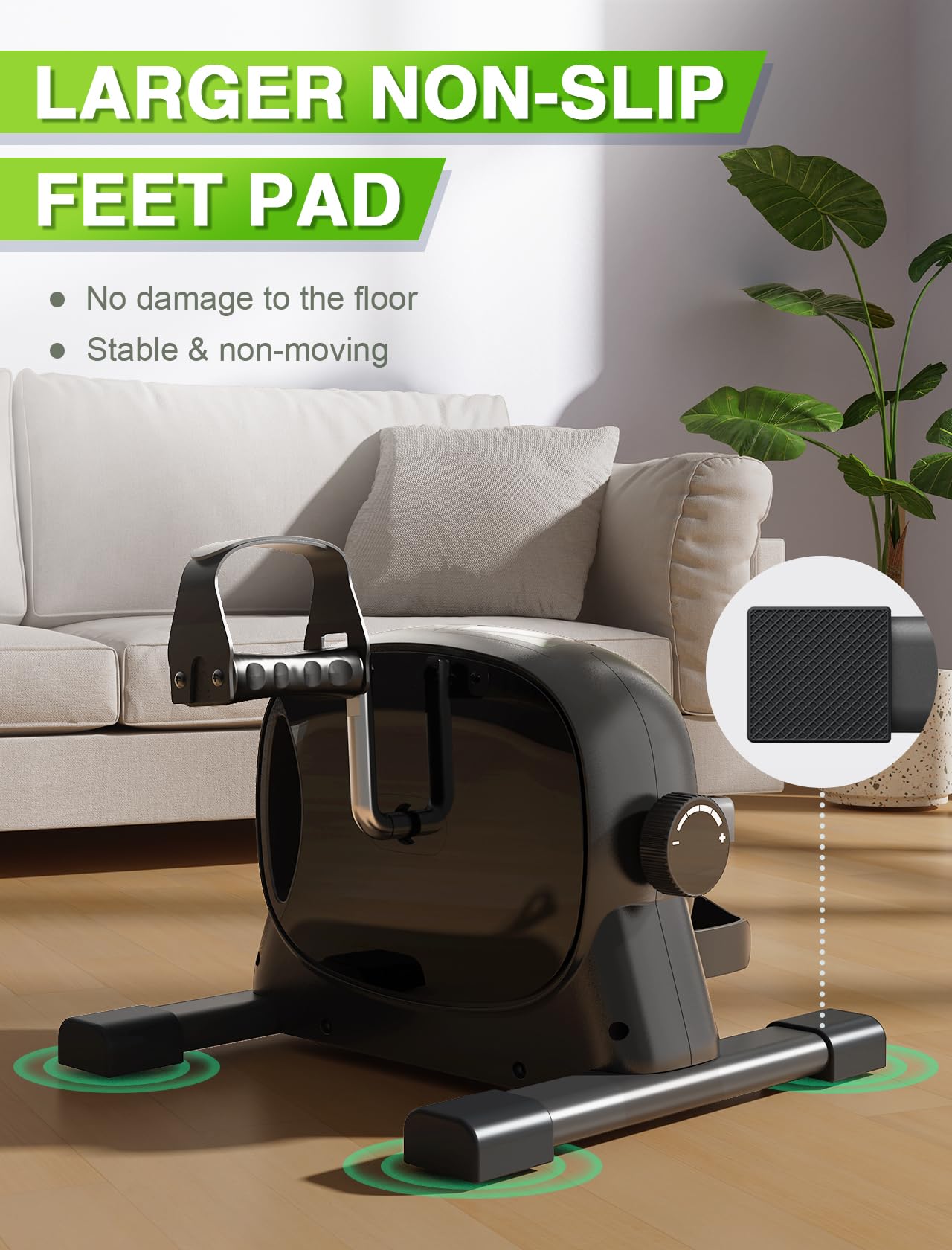 Cyclace Under Desk Bike Pedal Exerciser for Arm/Leg Exercise - Portable Mini Exercise Bike Desk Cycle, Leg Exerciser for Home/Office Workout