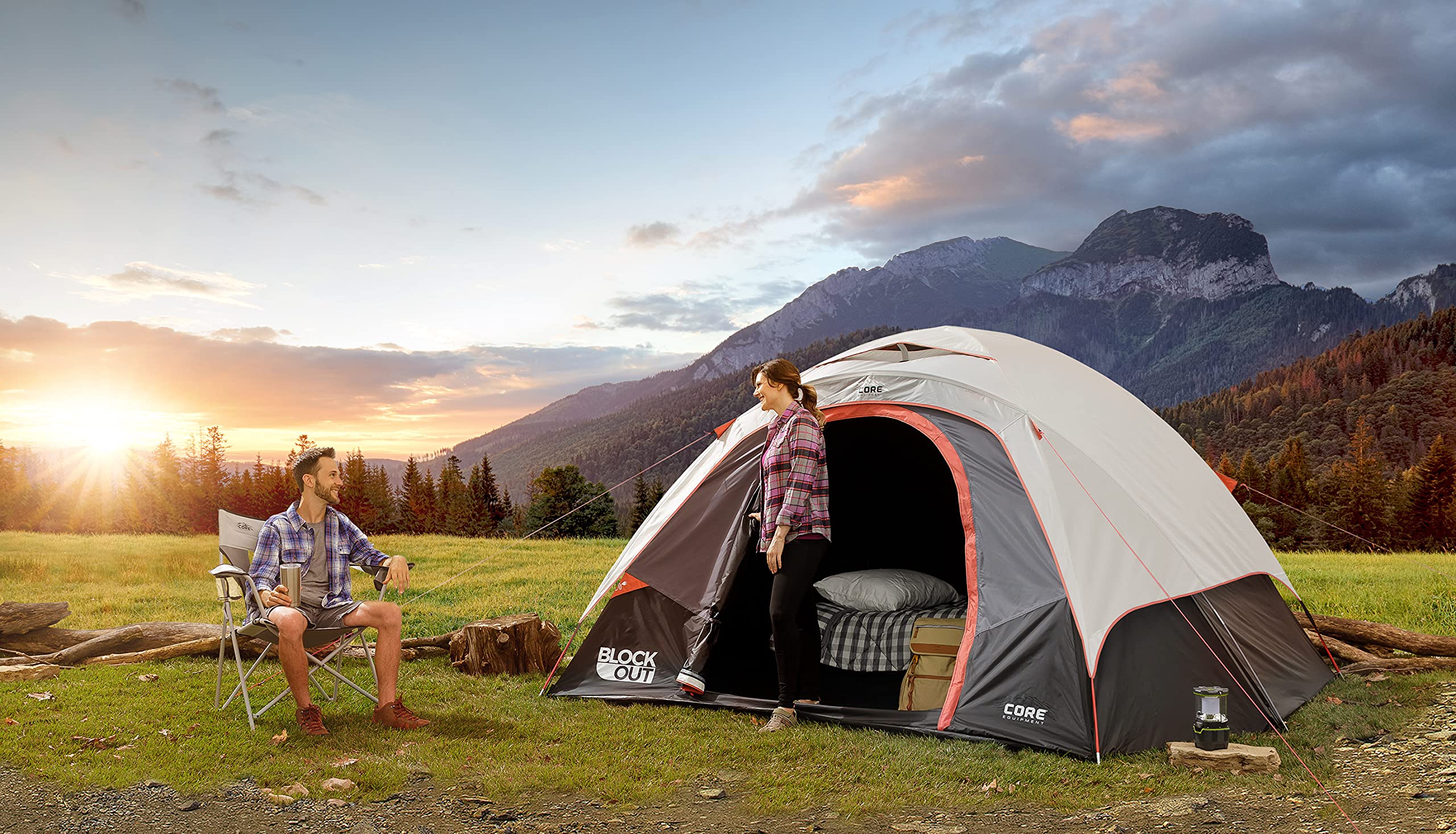 CORE 6 Person Tent with Block Out Technology