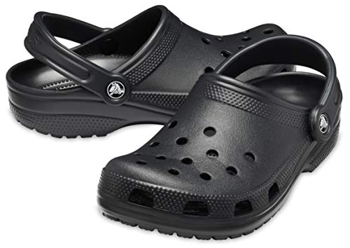 Crocs Unisex-Adult Classic Clogs (Best Sellers), Black, 5 Men/7 Women