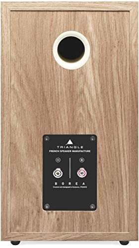 triangle - BOREA BR02 Hi-Fi Bookshelf Speakers - Power handling 80W - Output 89 dB/W/m - Versatile Music and Home Cinema - 176 x 310 x 274 mm - Light Oak (Pair)