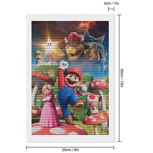 THAWR Diamond Painting Kits for Adults Kids Beginners, Cartoon DIY Diamond Art Full Drill Painting for Gift Home Wall Decor 8"x12"