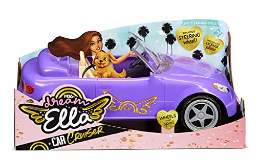 MGA Entertainment Dream Ella Car Cruiser - Purple | Convertible Car | Fits Two 11.5" Fashion Dolls,Multicolor
