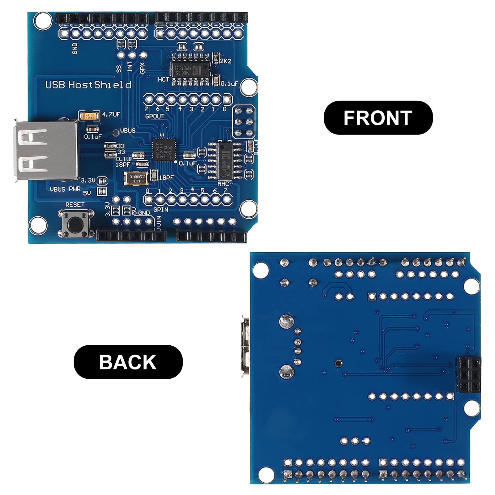 DWEII 1PACK USB Host Shield 2.0 for Arduino UNO MEGA ADK Compatible for Android ADK DIY Electronic Module Board