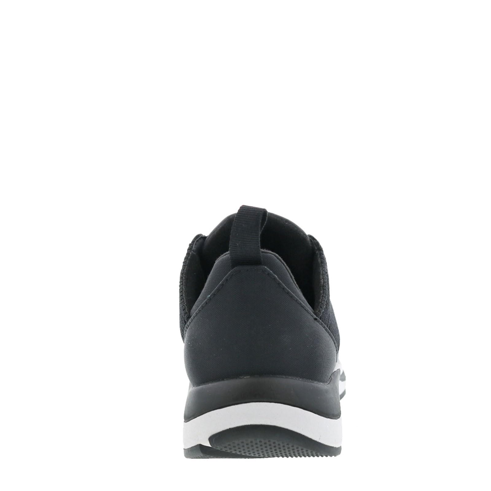 Drew Sprinter Womens Slip Resistant with Flexknit Sneaker, Black Combo,7 Medium (B)