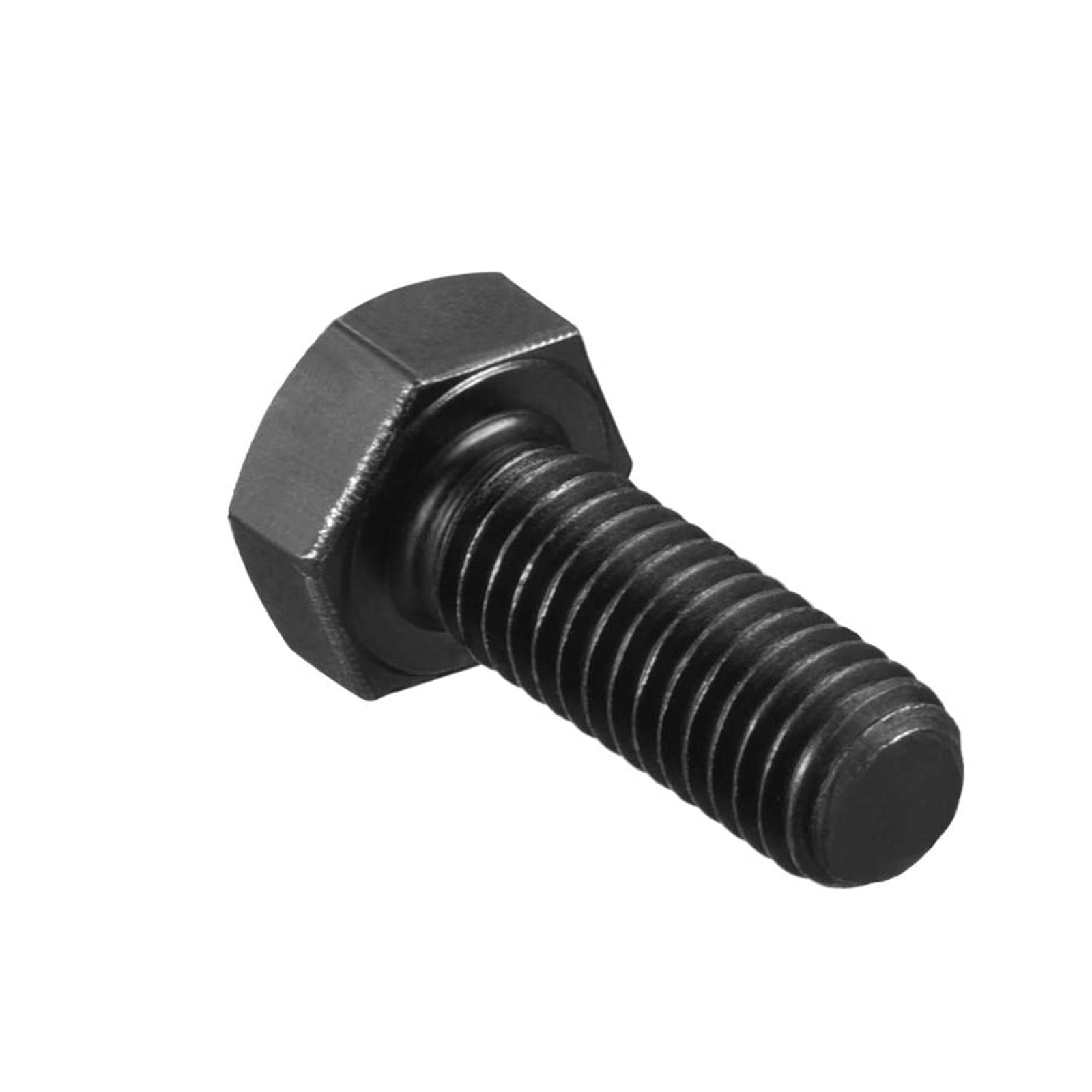 M12-1.75 x 25mm Carbon Steel Grade 8.8 External Hex Head Screw Bolts Metric Thread Hexagon Bolts Fastener for Hardware Furniture Machinery Black 5pcs