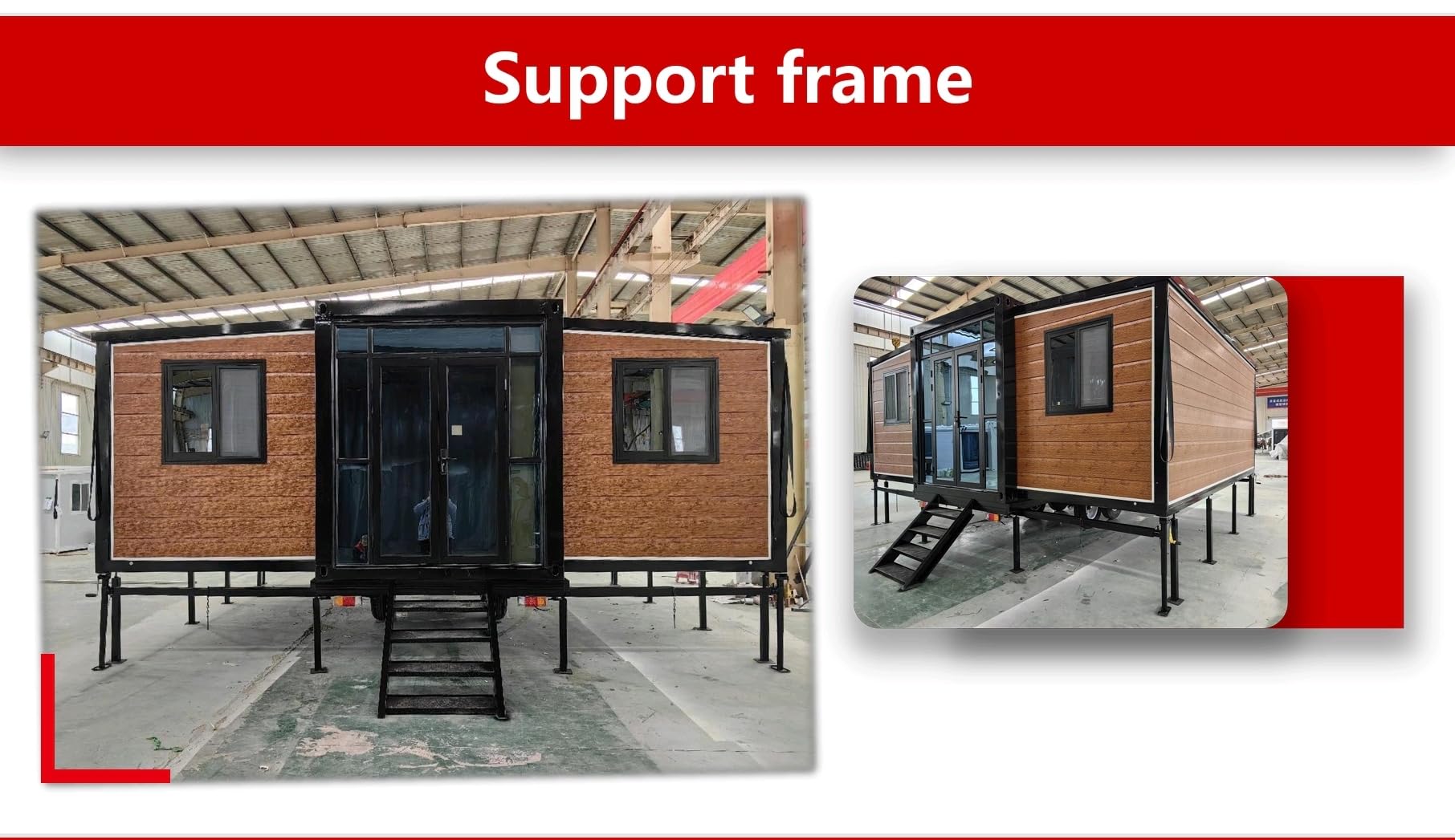 Generic SIRKAAR Luxury Prefab Villa, Modular Shipping Container House, Living Room, Bathroom, Kitchen, 40 Feet