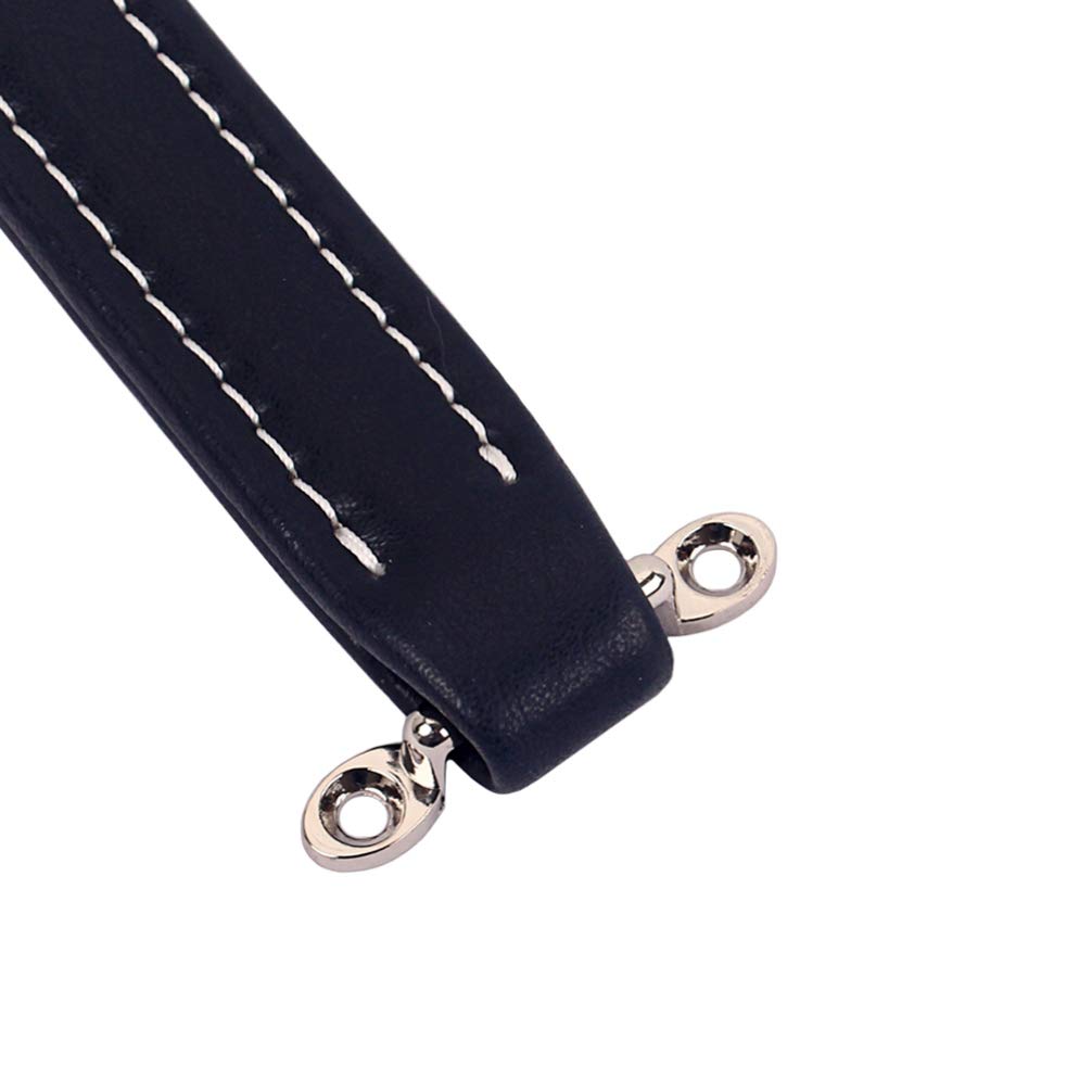 Vintage Style Guitar AMP Amplifier Leather Handle Amp Handle Strap for Guitar Speaker Amplifier (Black)