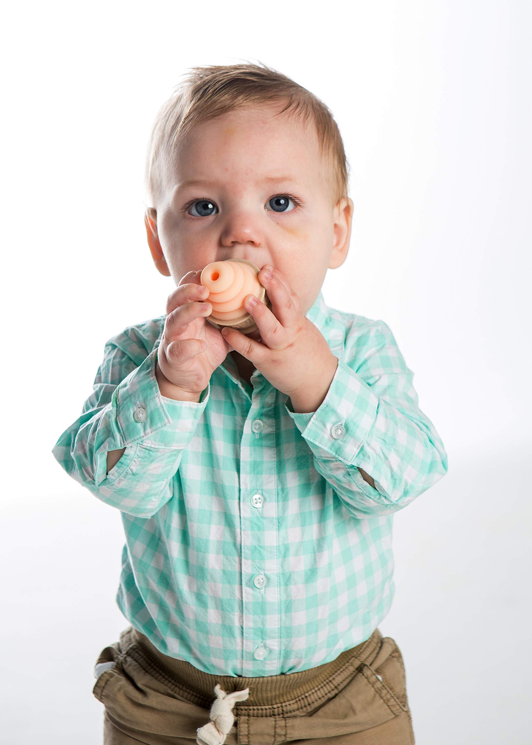 SweeTooth Ice Cream Cone Shaped Baby Teether - Magical Mint