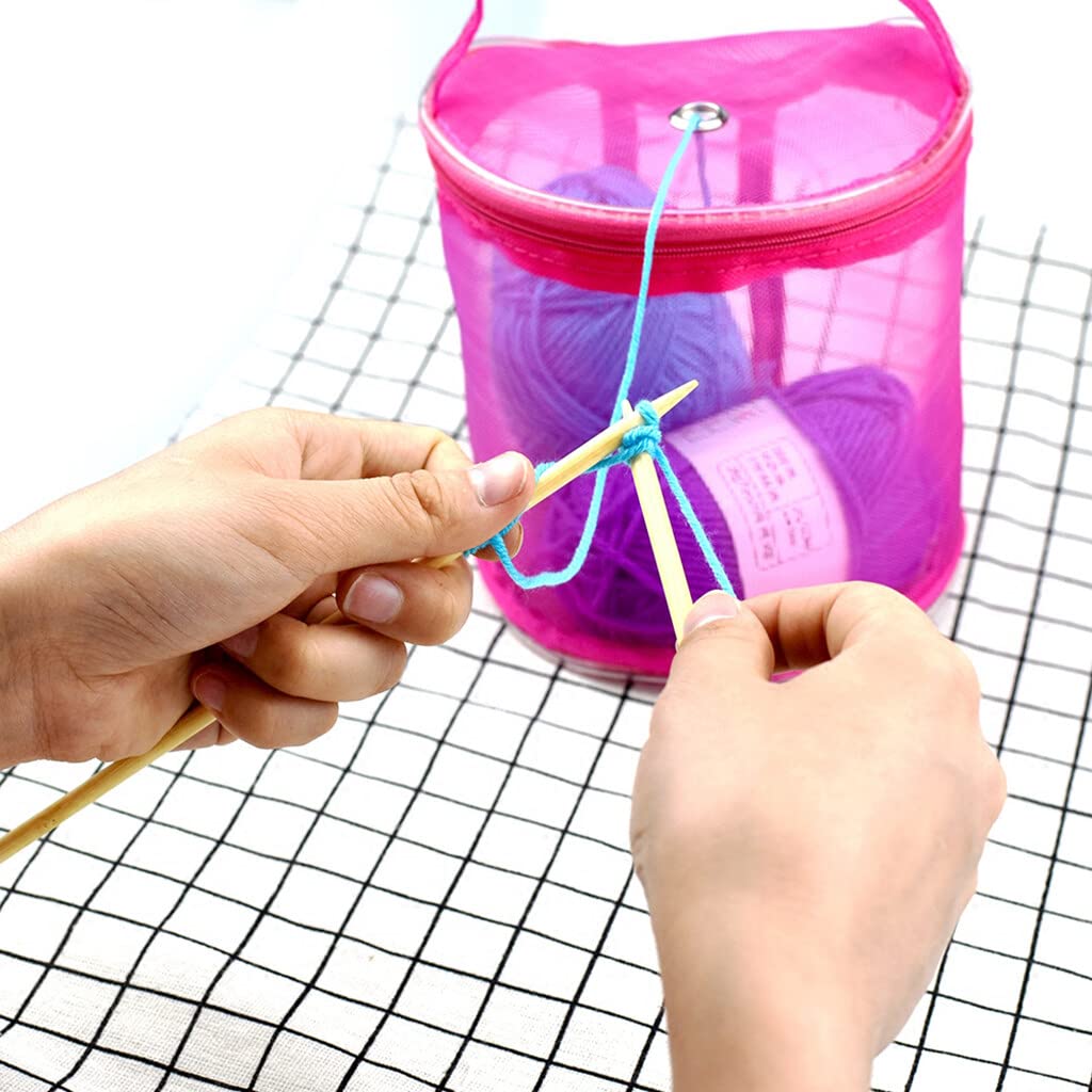 generic Small Size Knitting Yarn Storage Bag Portable Wool Holder Storage Basket Small Durability