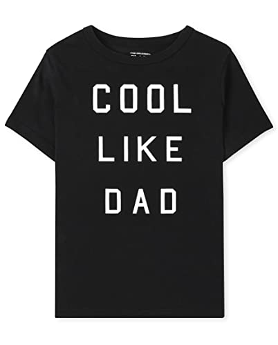 The Children's Place Baby and Toddler Short Sleeve Family Graphic T-Shirts, Cool Like Dad Single