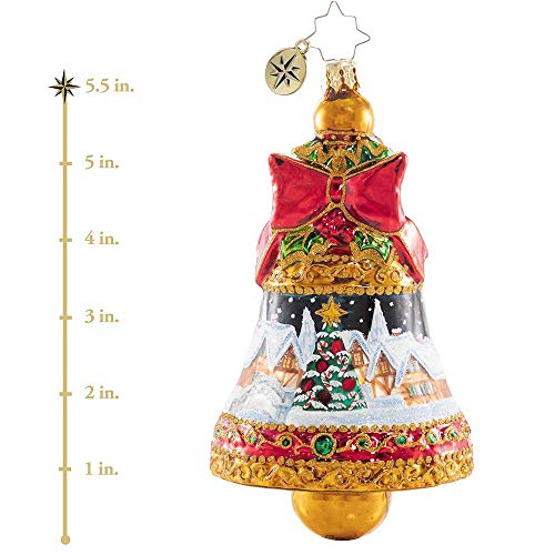 Christopher Radko Hand-Crafted European Glass Christmas Decorative Figural Ornament, Sounds of A Fanciful Christmas
