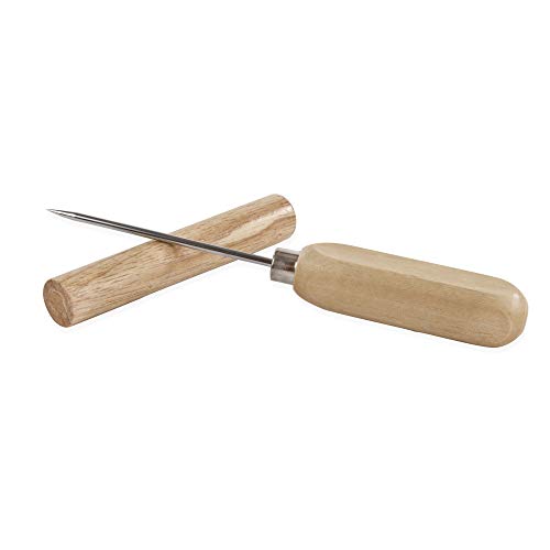 True Spike Wood Ice Pick, Wood Handle Stainless Steel Ice Shaper, Bar & Cocktail Tools