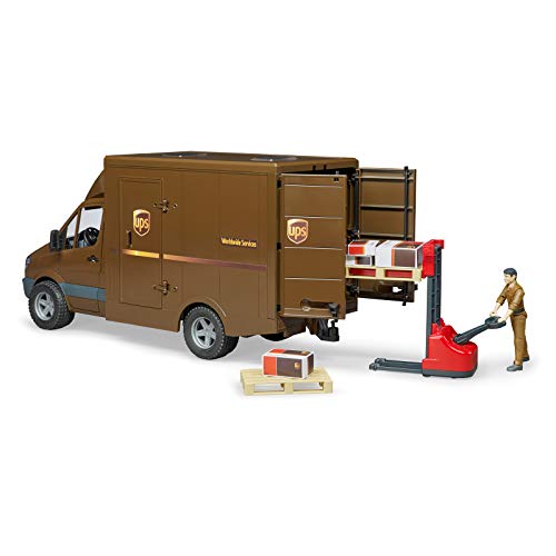 Bruder MB Sprinter Ups with Driver and Accessories Vehicles-Toys