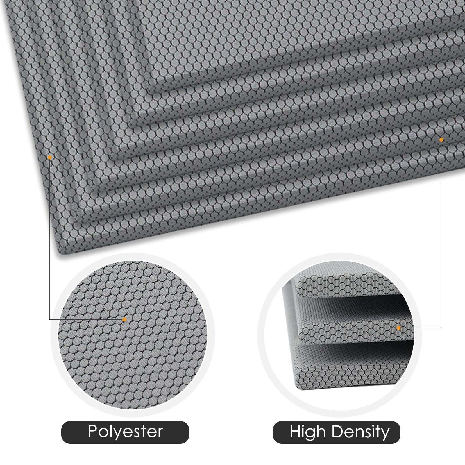 TroyStudio Elegant Fabric Acoustic Panels - 16 x 12 x 0.4 Inches 6 Pack Wall Ceiling Sound Absorbing Panels, Acoustical Sound Absorption Wall Panels, Decorative Felt Tiles for Home, Office Studio