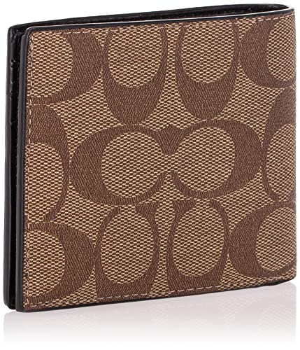 Coach ID Billfold Wallet In Signature PVC Canvas (Tan)