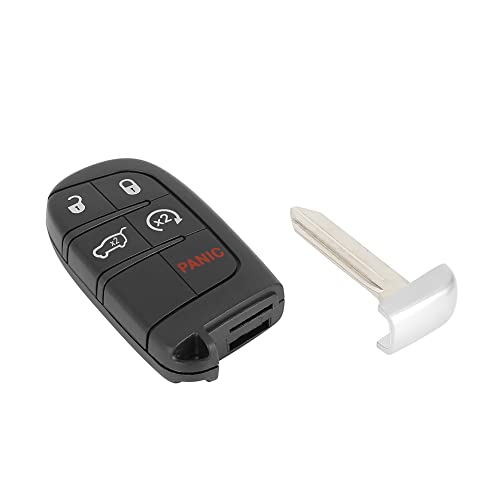 X AUTOHAUX New Car Replacement Key Fob Shell Case Black M3N-40821302 for Jeep Grand Cherokee 2014-2020 Compass 2017 Renegade 2016-2018