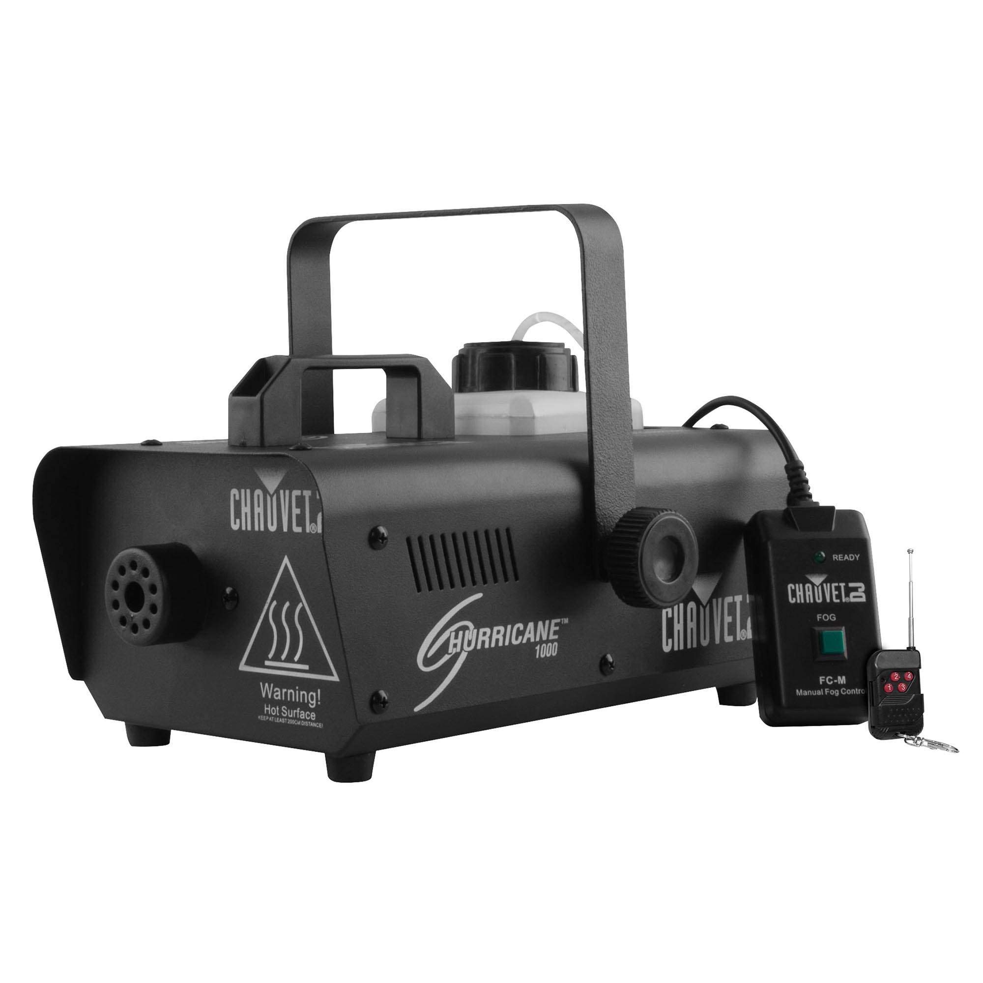 CHAUVET DJ Hurricane 1000 1L Pro Fog/Smoke Machine w/Wired and Wireless Remote