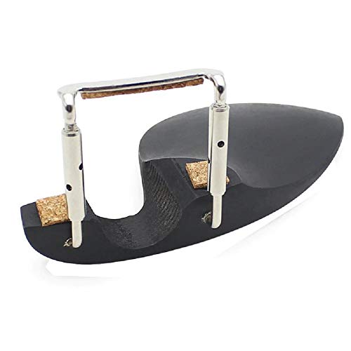 Chienti - High Grade Ebony 3/4 4/4 Violin Chin Rest Chinrest Wood with Standard Bracket Black