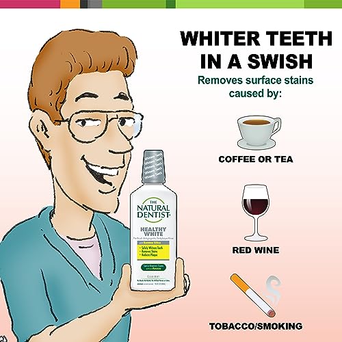 The Natural Dentist Whitening Antigingivitis Rinse, Clean Mint,16.9 Fl Oz (Pack of 2)