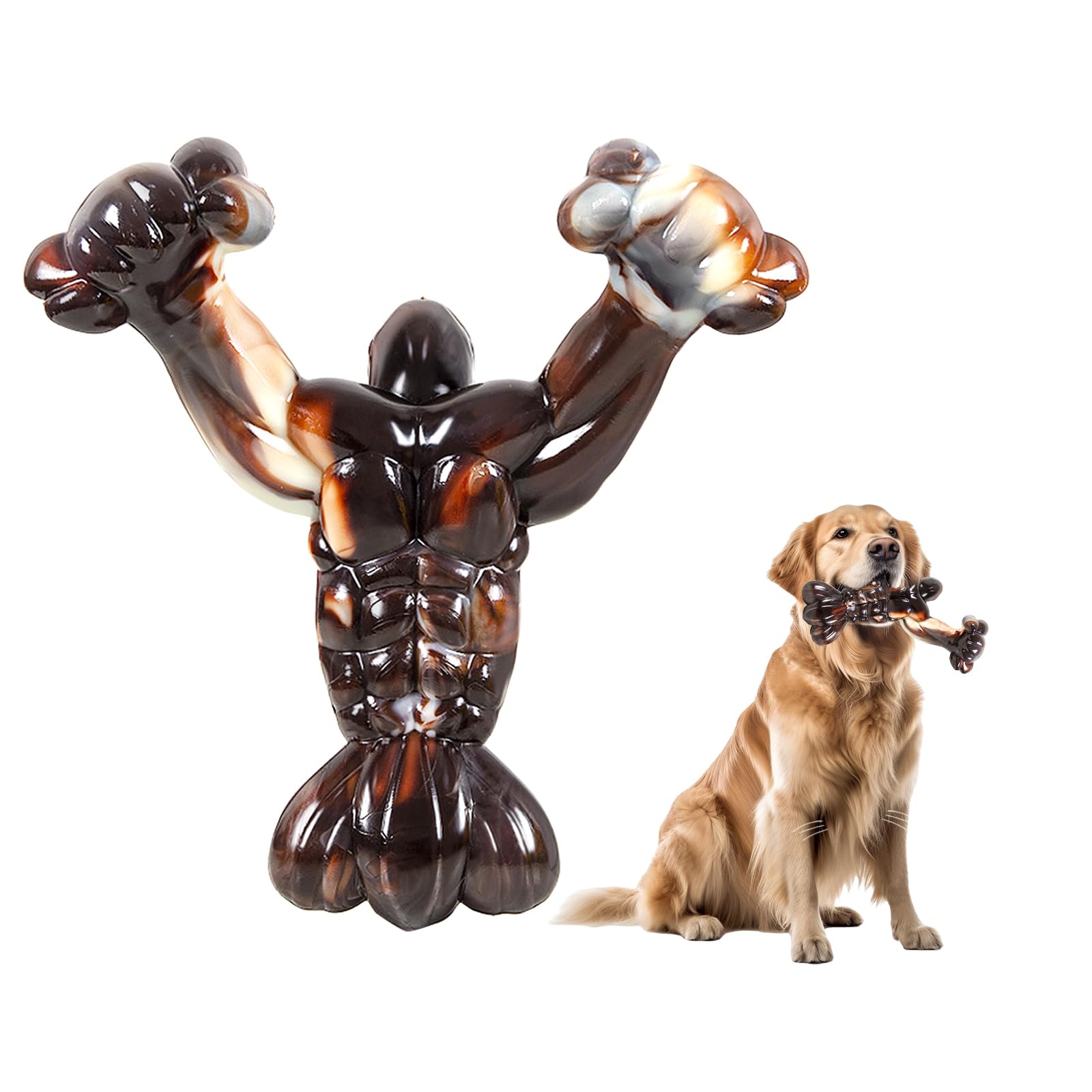 HJLSWXKQ Dog chew Toys for Aggressive chewers,Indestructible Dog Toys, Interactive Dog Toys,Aggressive chew Toys for Large Dogs, Dog Toys to Keep Them Busy,Nylon Beef Flavor