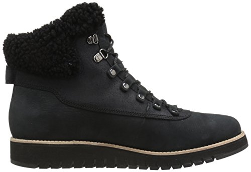 Cole Haan Women's Zerogrand Explorer Hiker Hiking Boot, black leather waterproof/black shearling, 6.5 B US