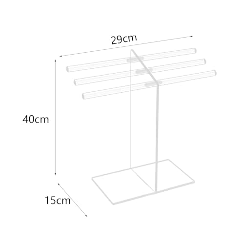 Generic Hand Towel Holder Clear Standing Acrylic Bathroom Organizer for Kitchen, 40cmx29cmx15cm