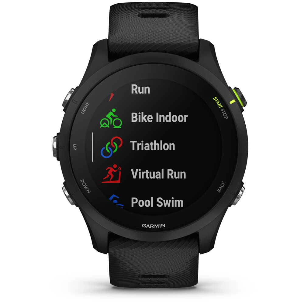 Garmin 010-02641-20 Forerunner 255 Music GPS Smartwatch Black Bundle with 2 YR CPS Enhanced Protection Pack