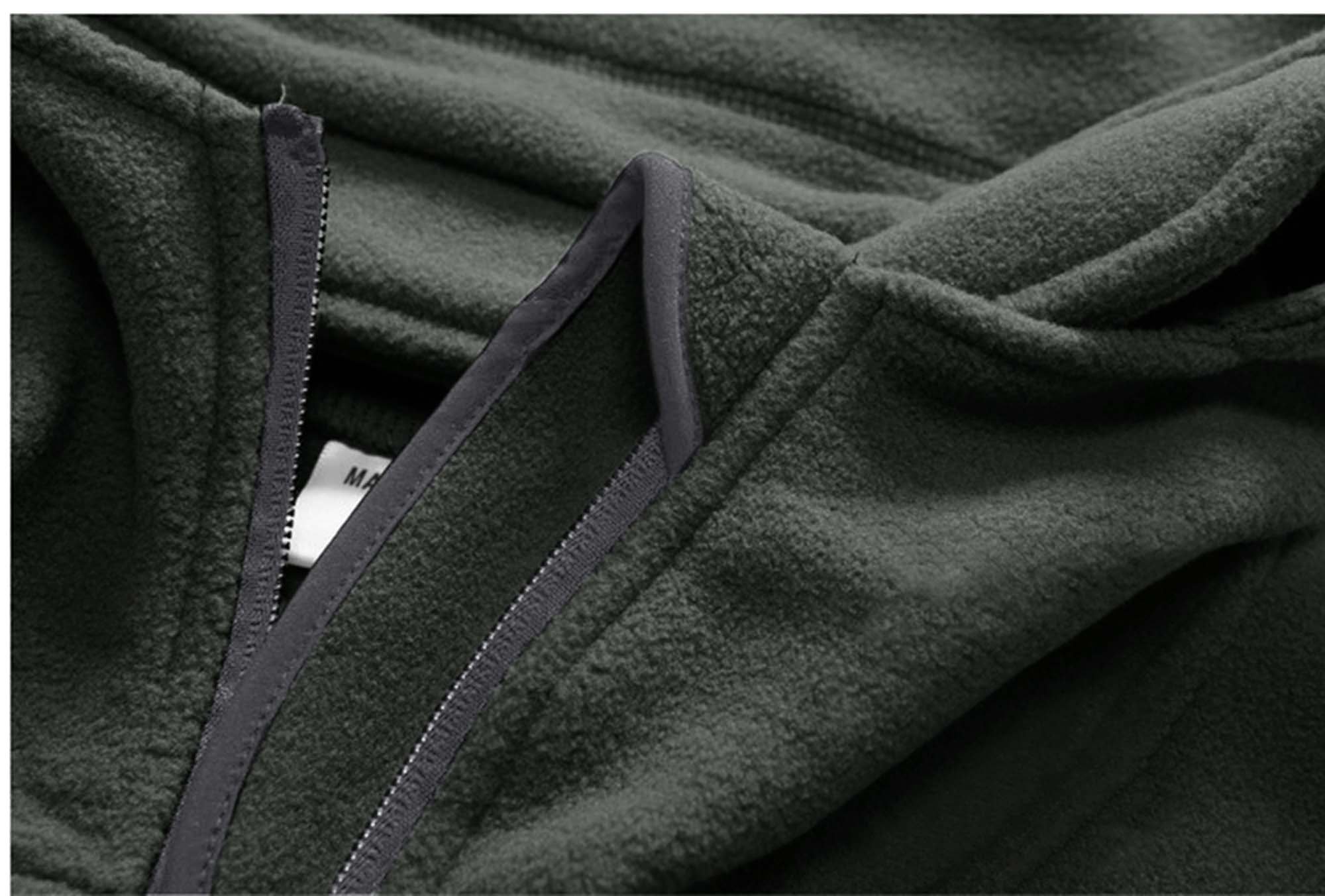 CRYSULLY Men's Autumn Winter Military Tactical Jackets Camping Sailing Field Fleece Jacket Snow Coat Gray