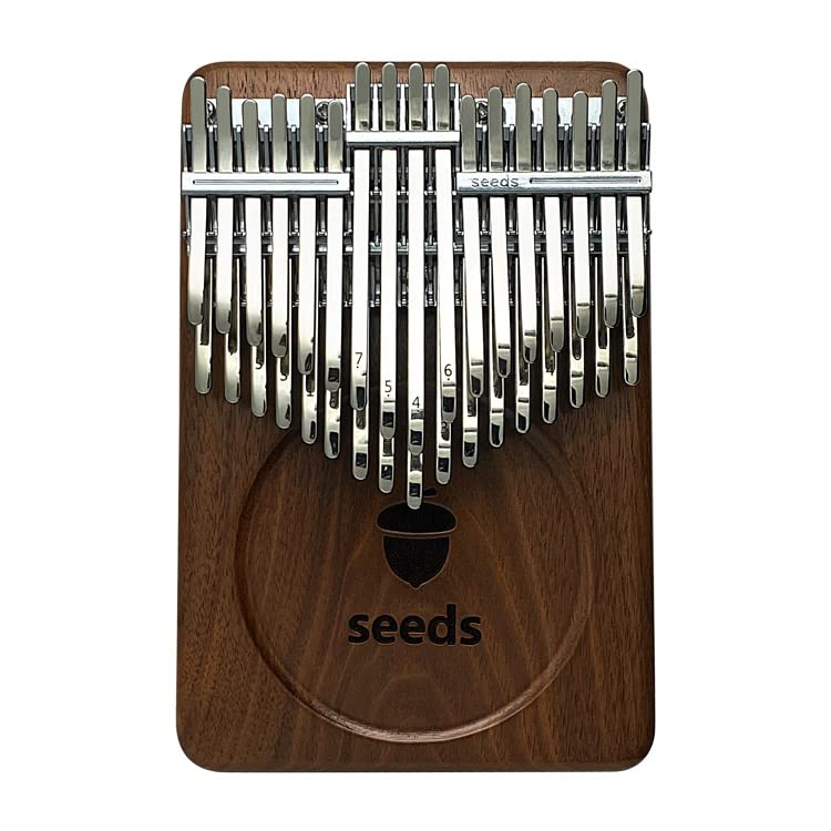 TREELF Seeds Kalimba 34 keys Thumb Piano Mbira Finger Piano Gift for Kids Adult Beginners Professional