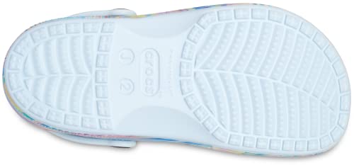Crocs Baya Lined Clogs, Fuzzy Slippers for Kids and Toddlers, Rainbow Swirl, 13 US Unisex Little