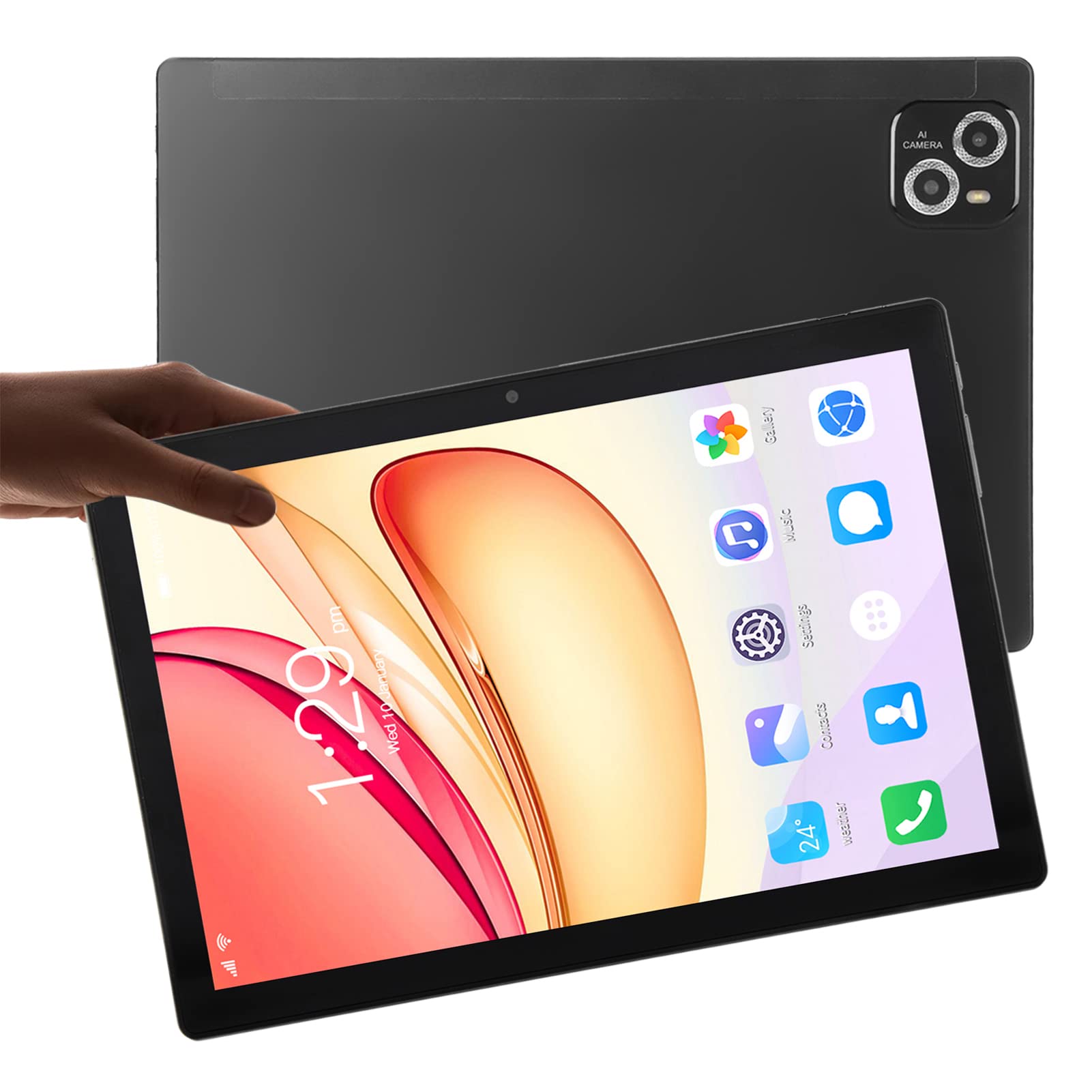 DAUERHAFT 10.1in Tablet PC, 6GB RAM 128GB ROM 100β240V 5GWIFI Support Octa Core Tablet for Office for Android 10 (#1)