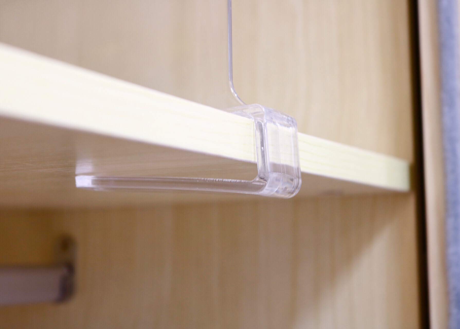 CY craft Acrylic Shelf Divider, Wood Shelf Dividers,Clear Closet Shelf Separators Clothing Organizer Perfect for Bedroom Shelving Organization and Kitchen Cabinet Shelf Storage,6 PCS