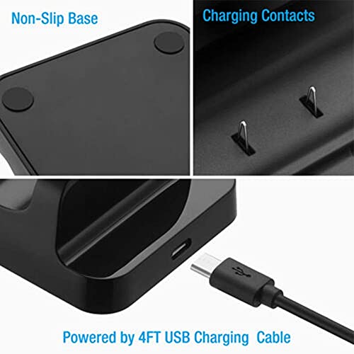 Controller Charging Dock,Twin Charging Dock with 2X Rechargeable Battery Packs