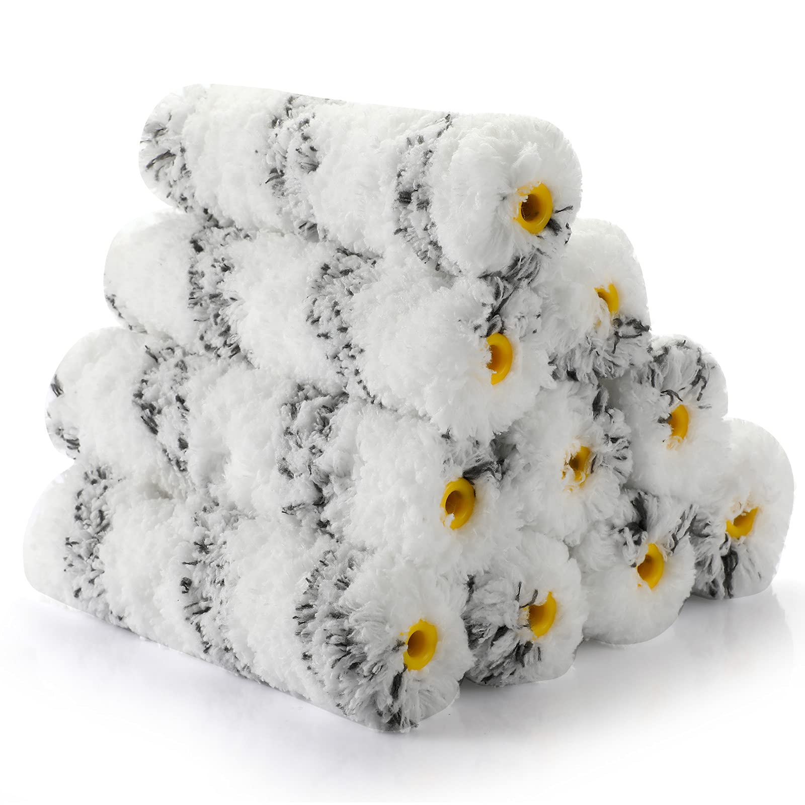 Paint Roller 6 Inch 3/4 in Roller Naps,High-Density Microfiber Mini Roller with Frame,11 Piece Small Paint Roller Tool Kit for Oil and Water Based Paints, House Painting Supplies & DIY Craft Use